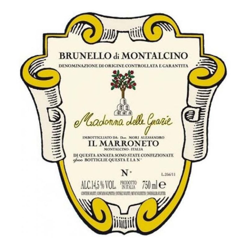 2018 Marroneto, Brunello di Montalcino, Madonna Grazie 6x750ml ...
